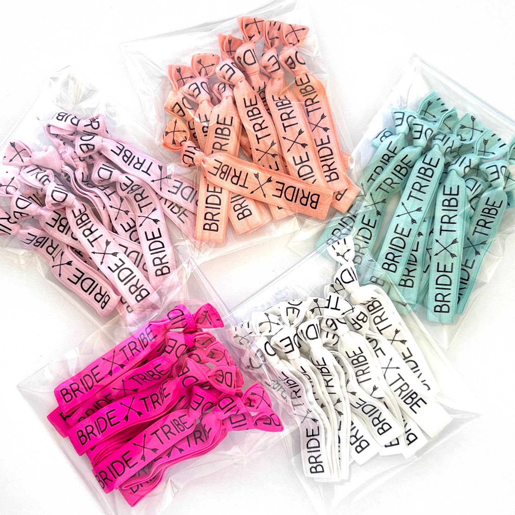 PACK OF 10 Bride Tribe Hair Ties Bachelorette Party Favors – Wix Avenue